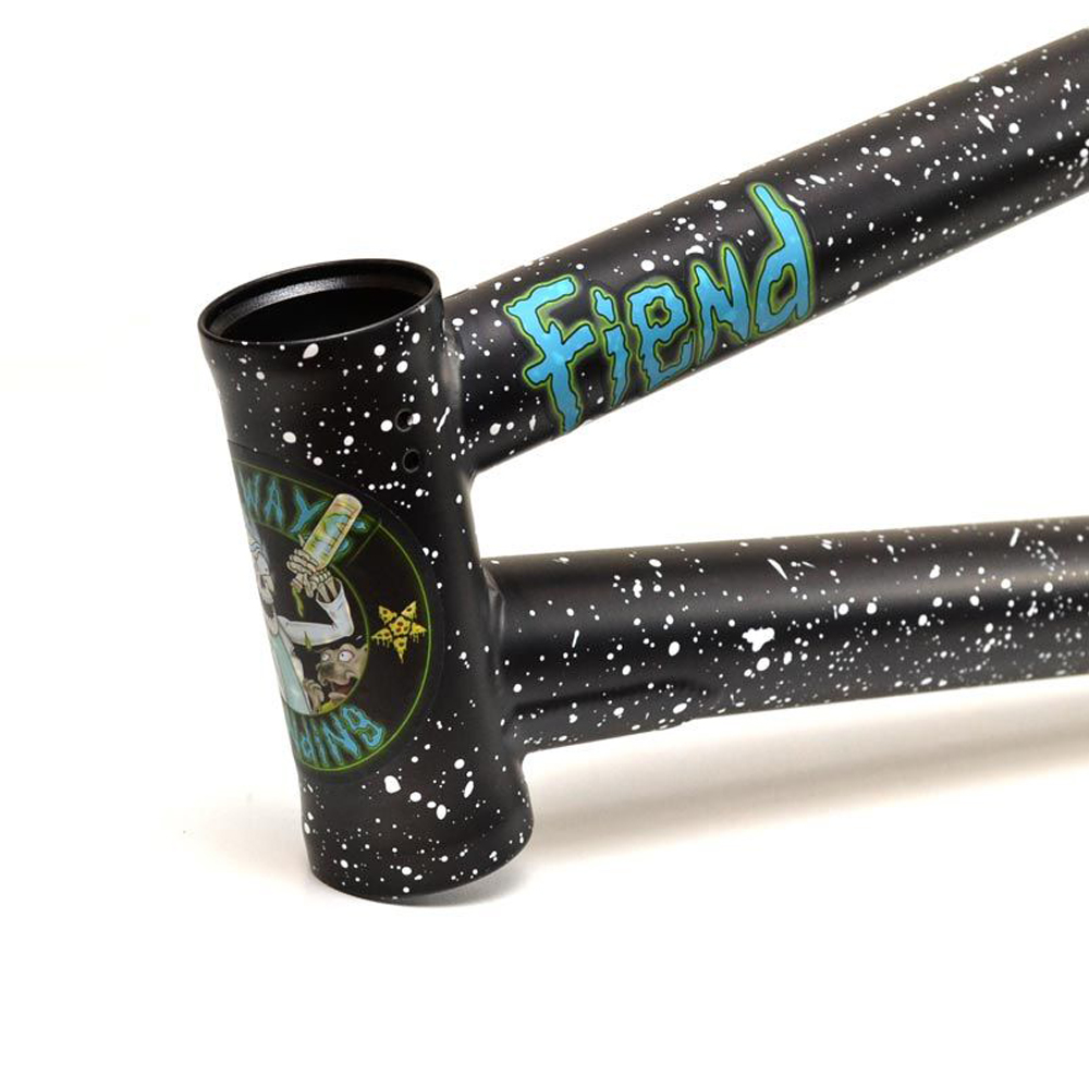 Rám BMX - FIEND Reynolds V2 - Flat Transparent Black / White Splat ...