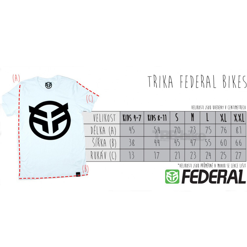 Triko - FEDERAL Logo - bílá | DOOKIE.cz