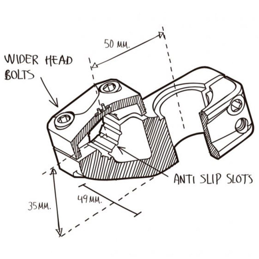Představec BMX - FLY BIKES Volcano ST 2023 - černá | DOOKIE.cz