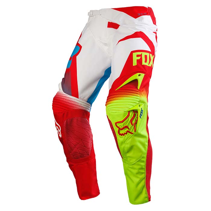 Kalhoty - FOX 360 Shiv 2016 - bíločervená | DOOKIE.cz