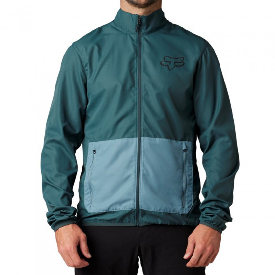 Cyklistická bunda - FOX Ranger Wind Jacket - Emerald | DOOKIE.cz