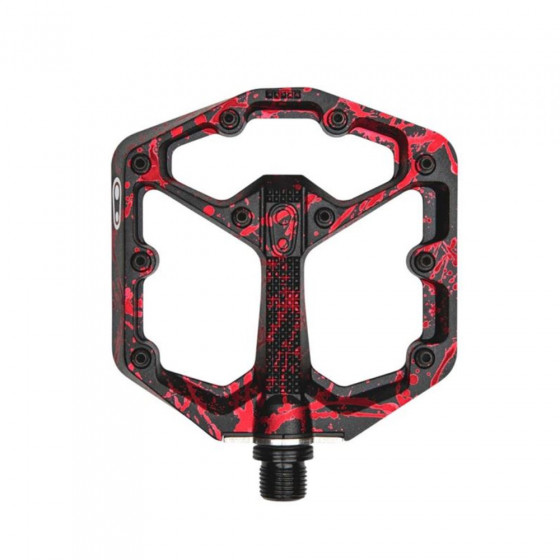 Pedály MTB - CRANKBROTHERS Stamp 7 - Splatter Paint Red | DOOKIE.cz